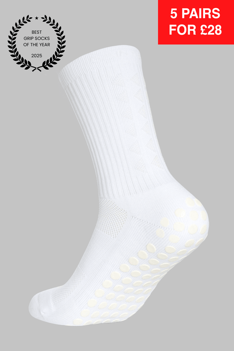 GRIP SOCKS 3.0 midcalf length - WHITEOUT EDITION – Gain The Edge Official